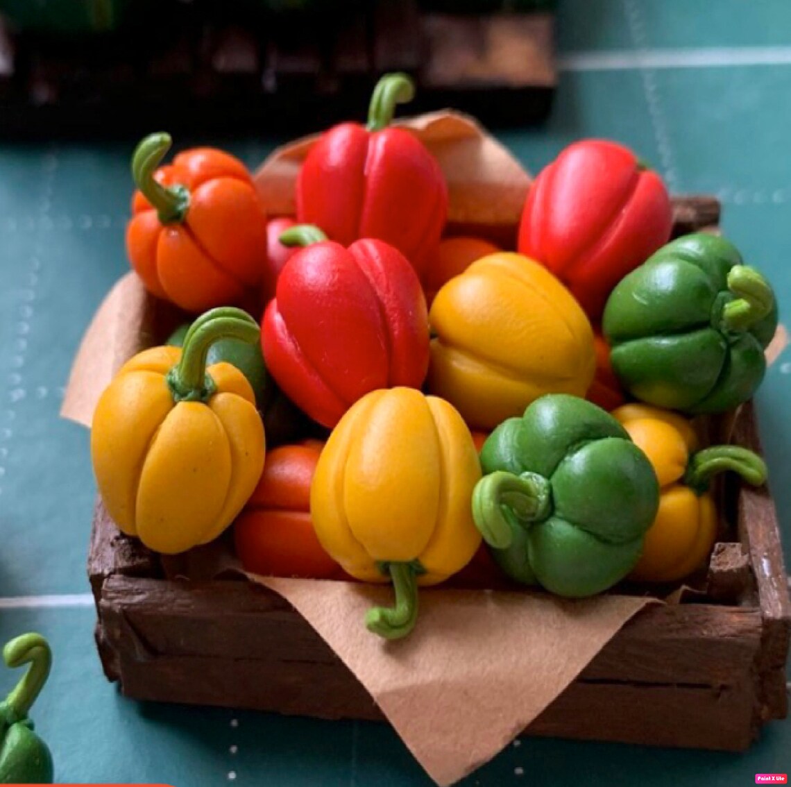 Miniature Chilli Fruits , Miniature Bake, Miniature Dollhouse, Clay ...