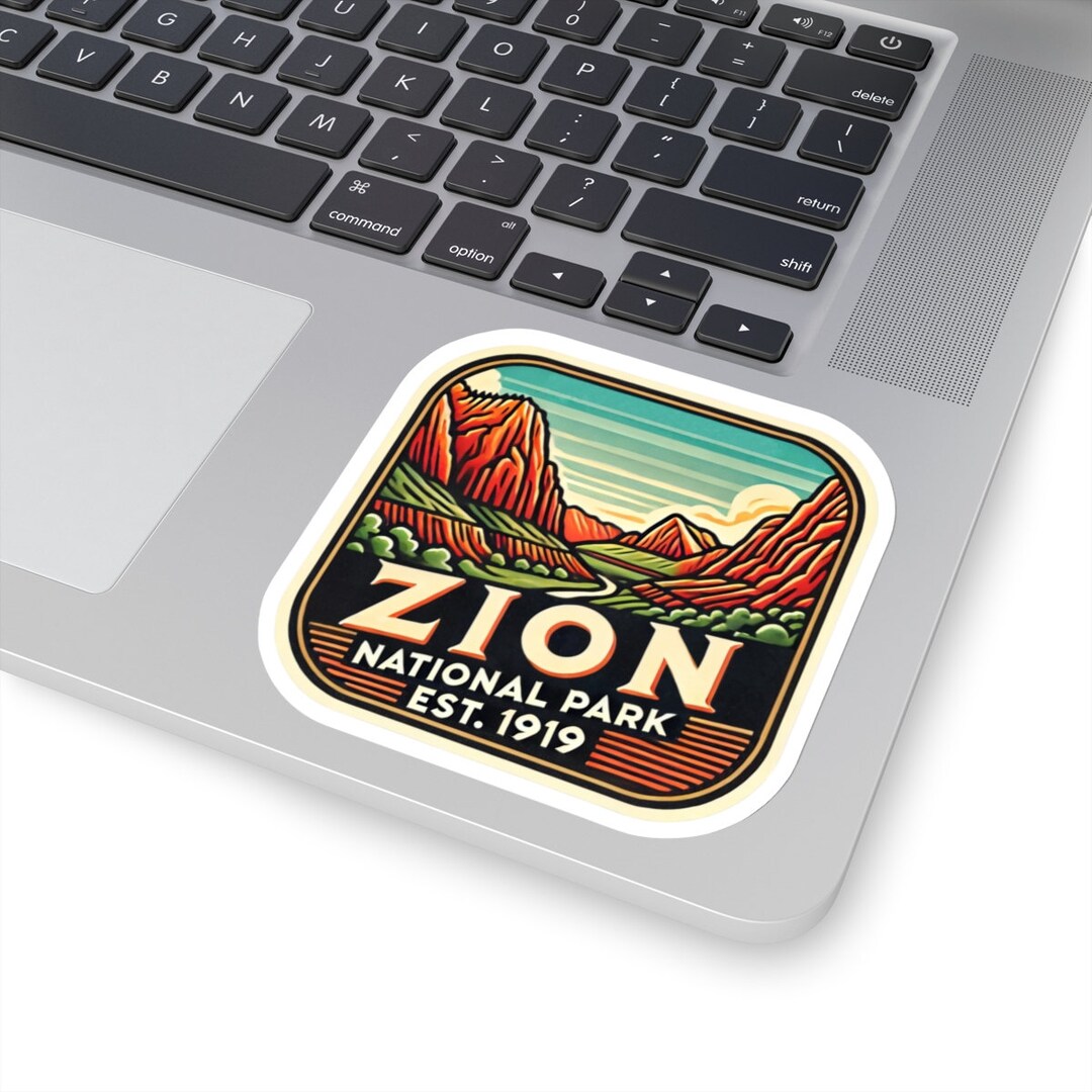 Zion National Park Sticker, Decal - Etsy