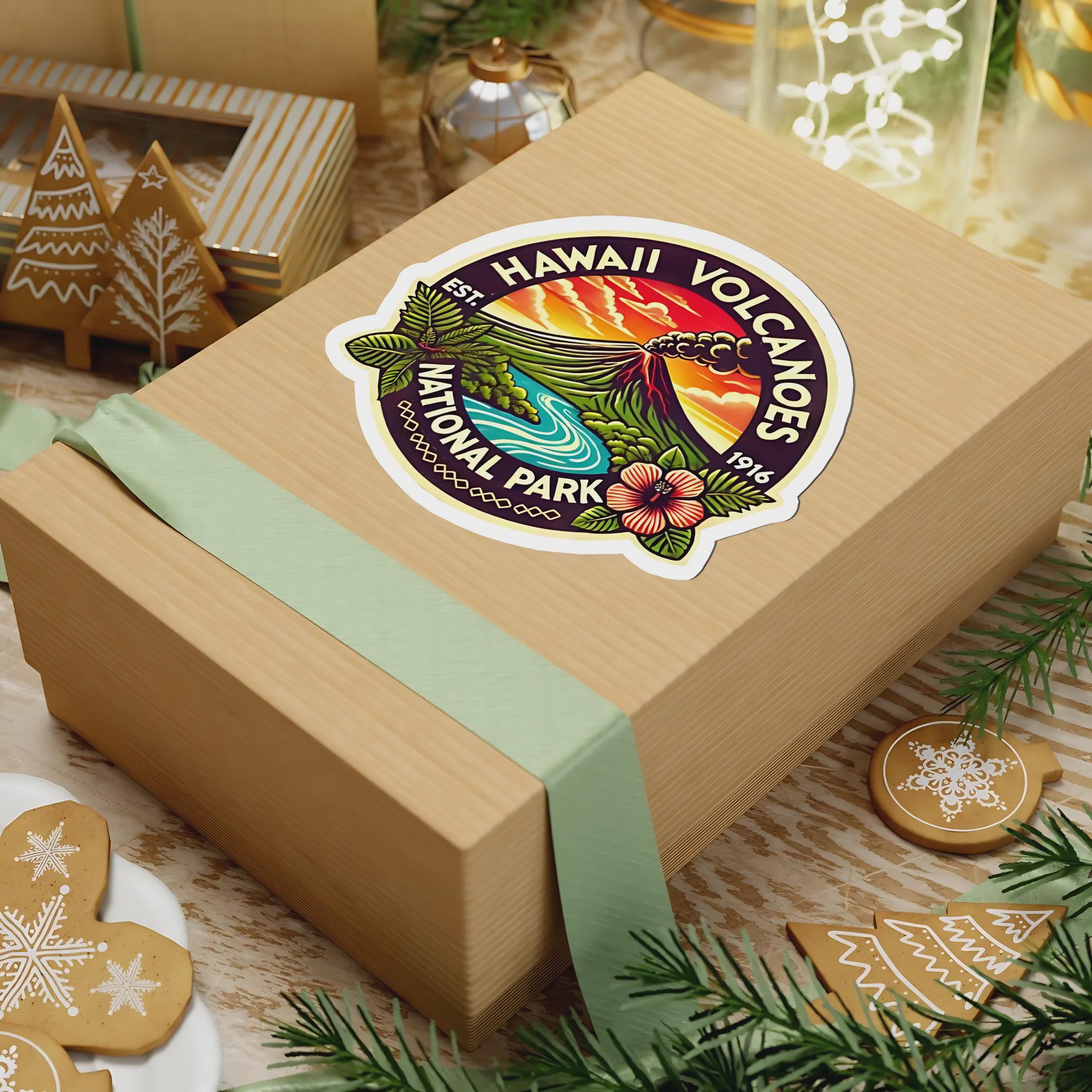Hawaii Volcanoes National Park Sticker | Small to Large Vintage Style ...