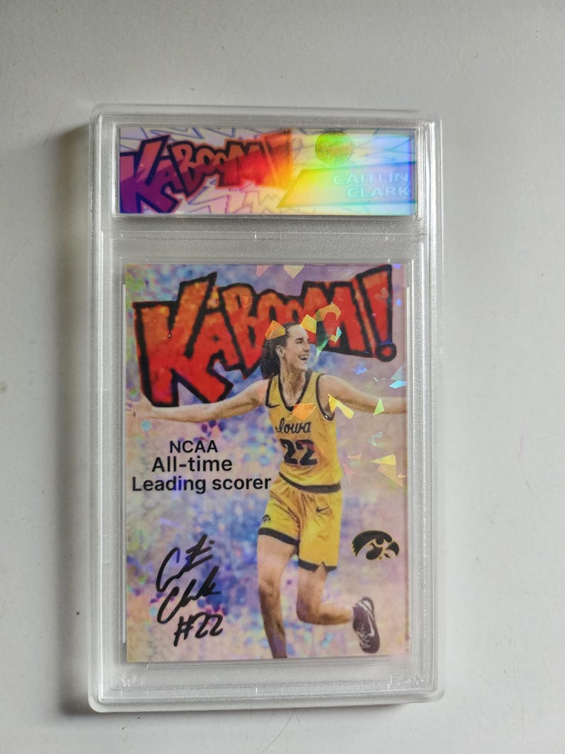 LOOK 2024 Dynasty Kaboom Caitlin Clark Card With Case - Etsy
