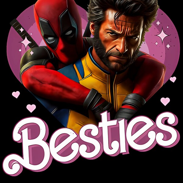 Cute Deadpool and Wolverine Png - Etsy