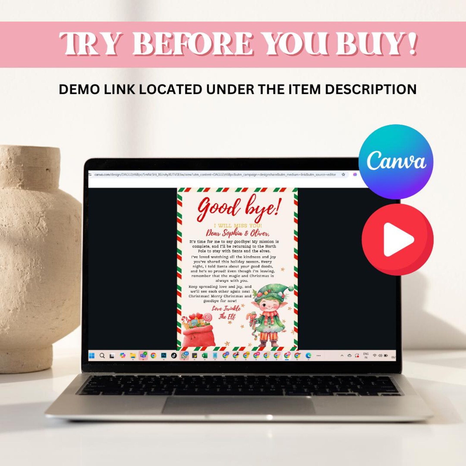 Editable Elf Arrival Letter From Santa, Elf Arrival Letter, First Time ...