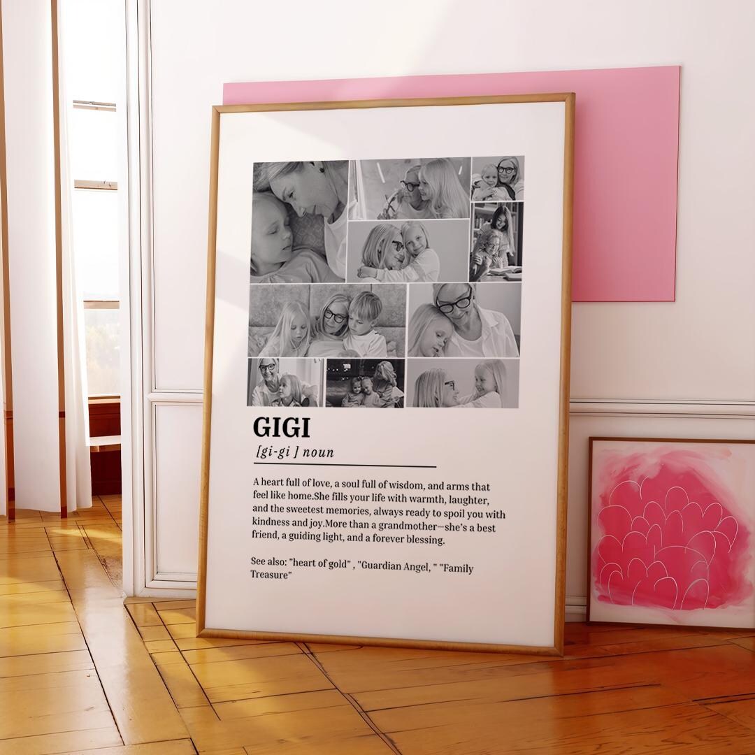 GIGI Definition Print Template, Personalized Photo Collage Poster ...