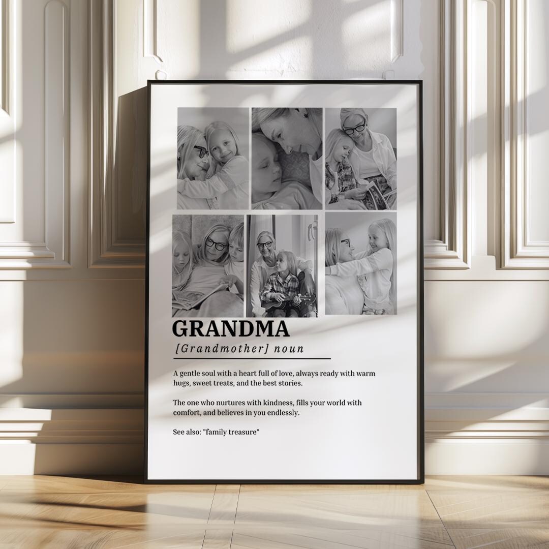 Grandma Definition Print Template, Mother's Day Gift for Grandma ...