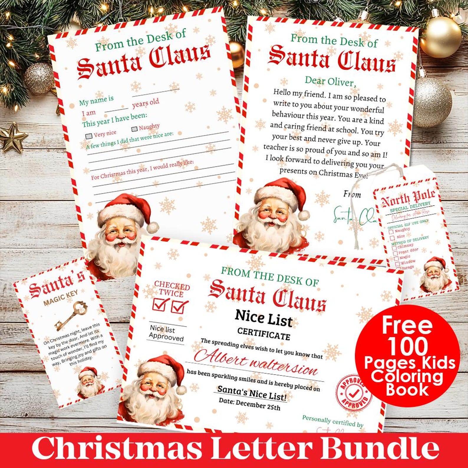 Christmas Eve Box Bundle Letter to Santa, Christmas Mega Bundle Santa ...