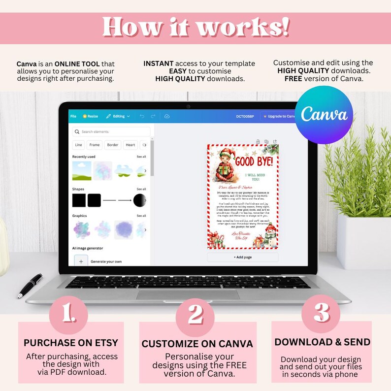 Elf Arrival Letter and Departure Letter Printable, Hello and Goodbye ...