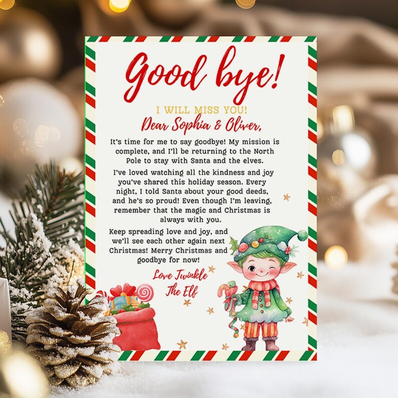 Editable Elf Arrival Letter From Santa, Elf Arrival Letter, First Time ...