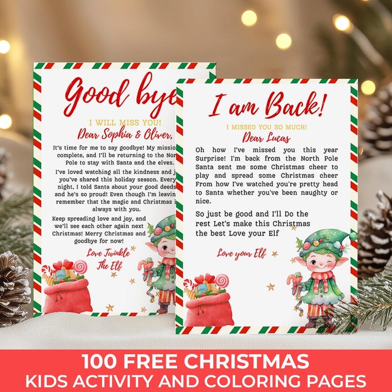 Editable Elf Arrival Letter From Santa, Elf Arrival Letter, First Time ...