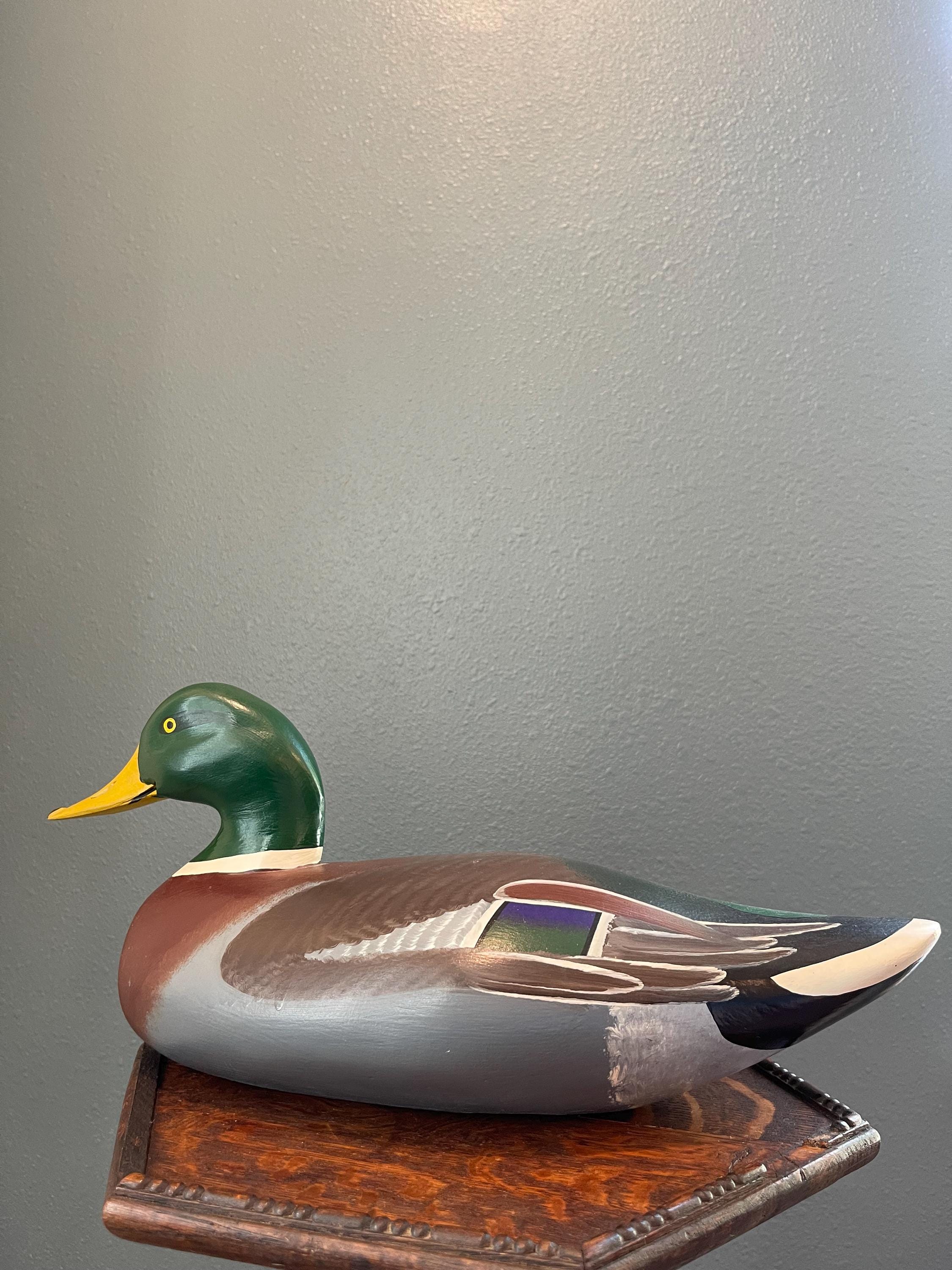 Vintage Mallard Drake Decoy – Maryland-made C.1980, Madison Mitchell Style, Folk Art Waterfowl ...