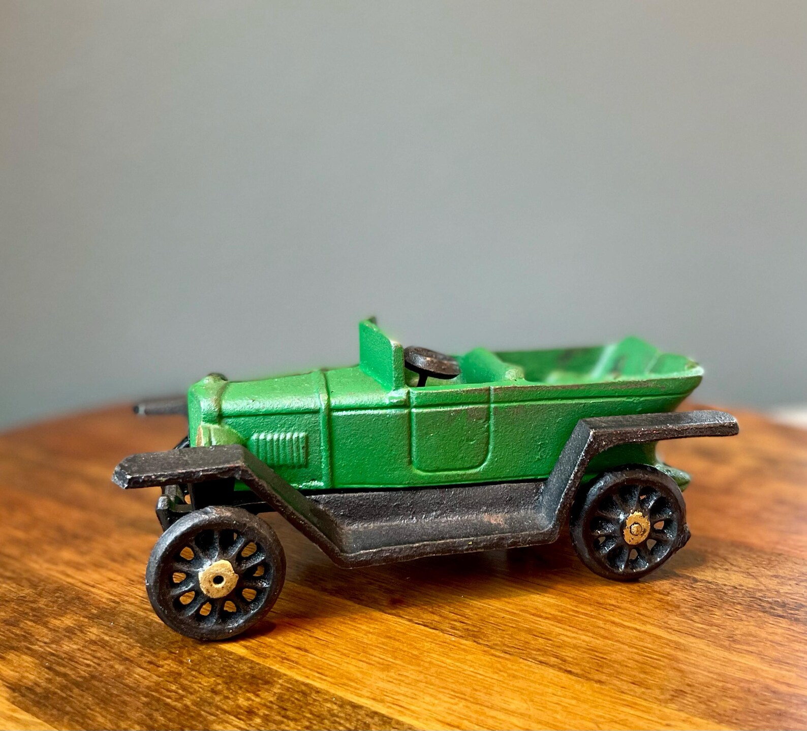 Vintage Cast Iron Toy Car – Mid-century Open Top Design, Collectible ...