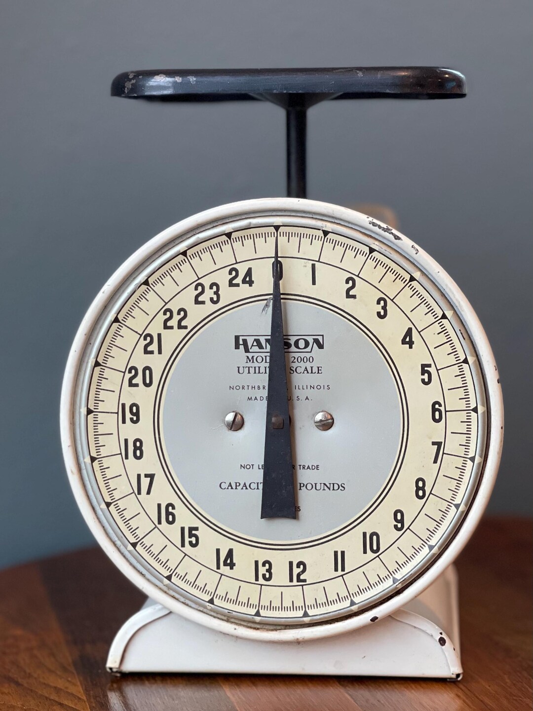 Vintage Hanson Utility Kitchen Scale 25lb Capacity, Mid-century Modern ...