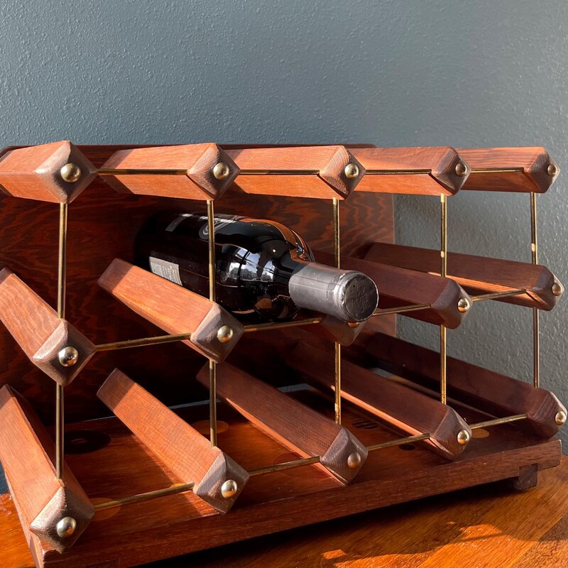 Retro Wine Rack - Etsy