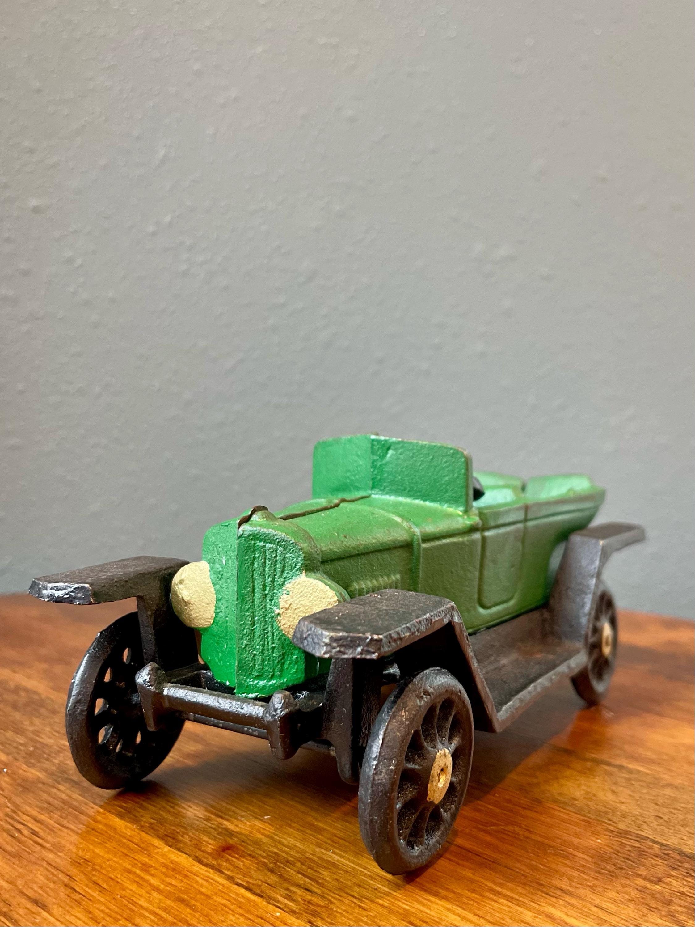 Vintage Cast Iron Toy Car – Mid-century Open Top Design, Collectible ...