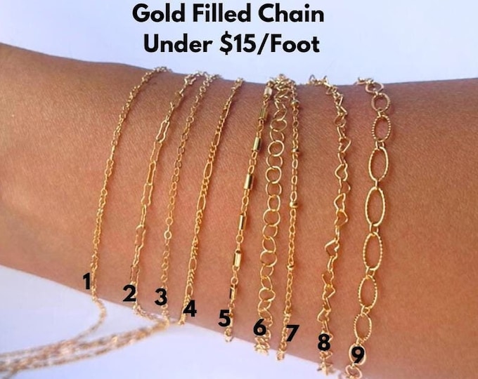 Gold Filled Chain by the Foot USA Made Wholesale Chain 14K Permanent ...