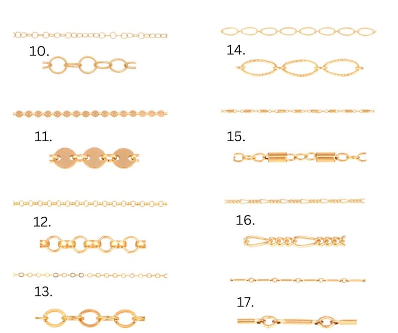 14K Gold Filled Weldable Chain for Permanent Jewelry – Choose Your ...