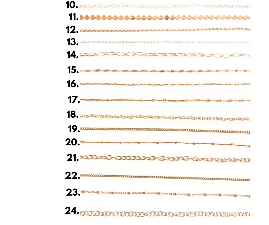 14K Gold Filled Chain by the Foot Permanent Jewelry Chain Made in the ...