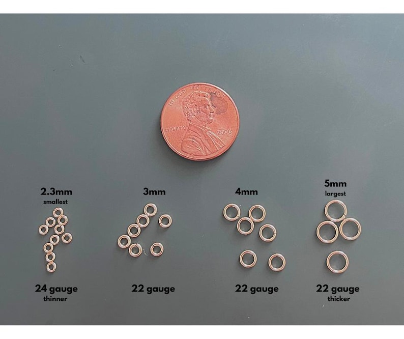 Set of 50 Pcs 14K Gold Filled Jump Rings for Permanent Jewelry, Made in ...