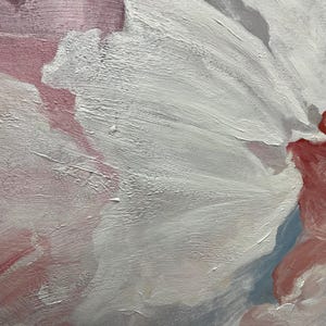 Large Original Blooming Flower Oil Painting on Canvas, Abstract ...