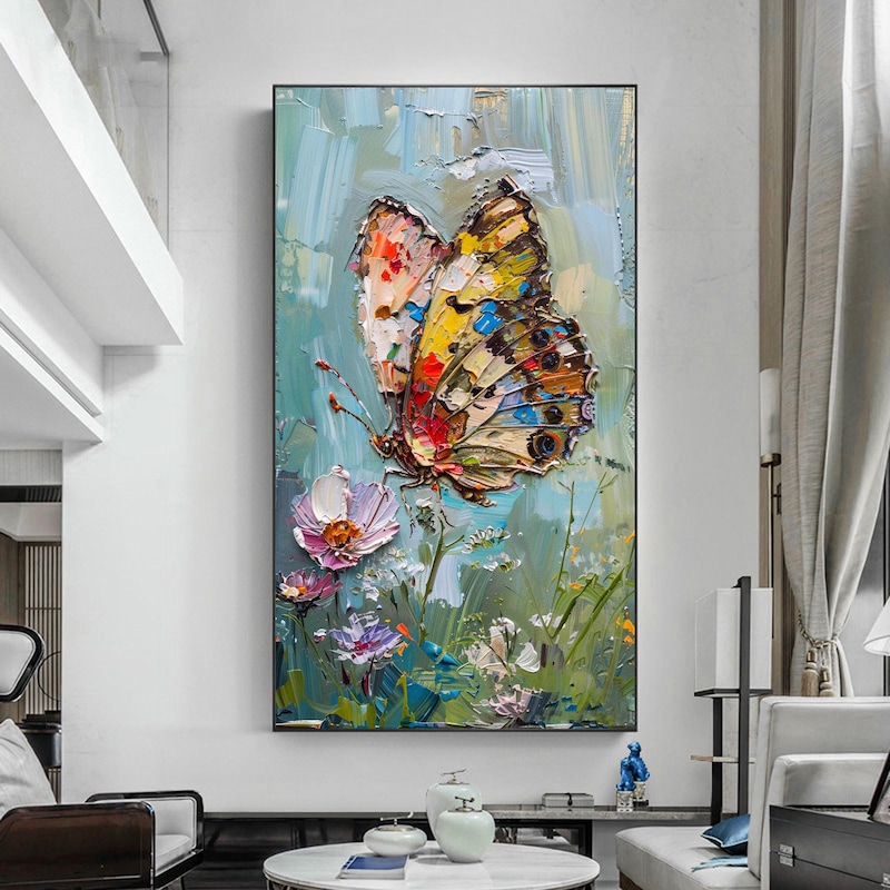 Textured Art Butterfly - Etsy