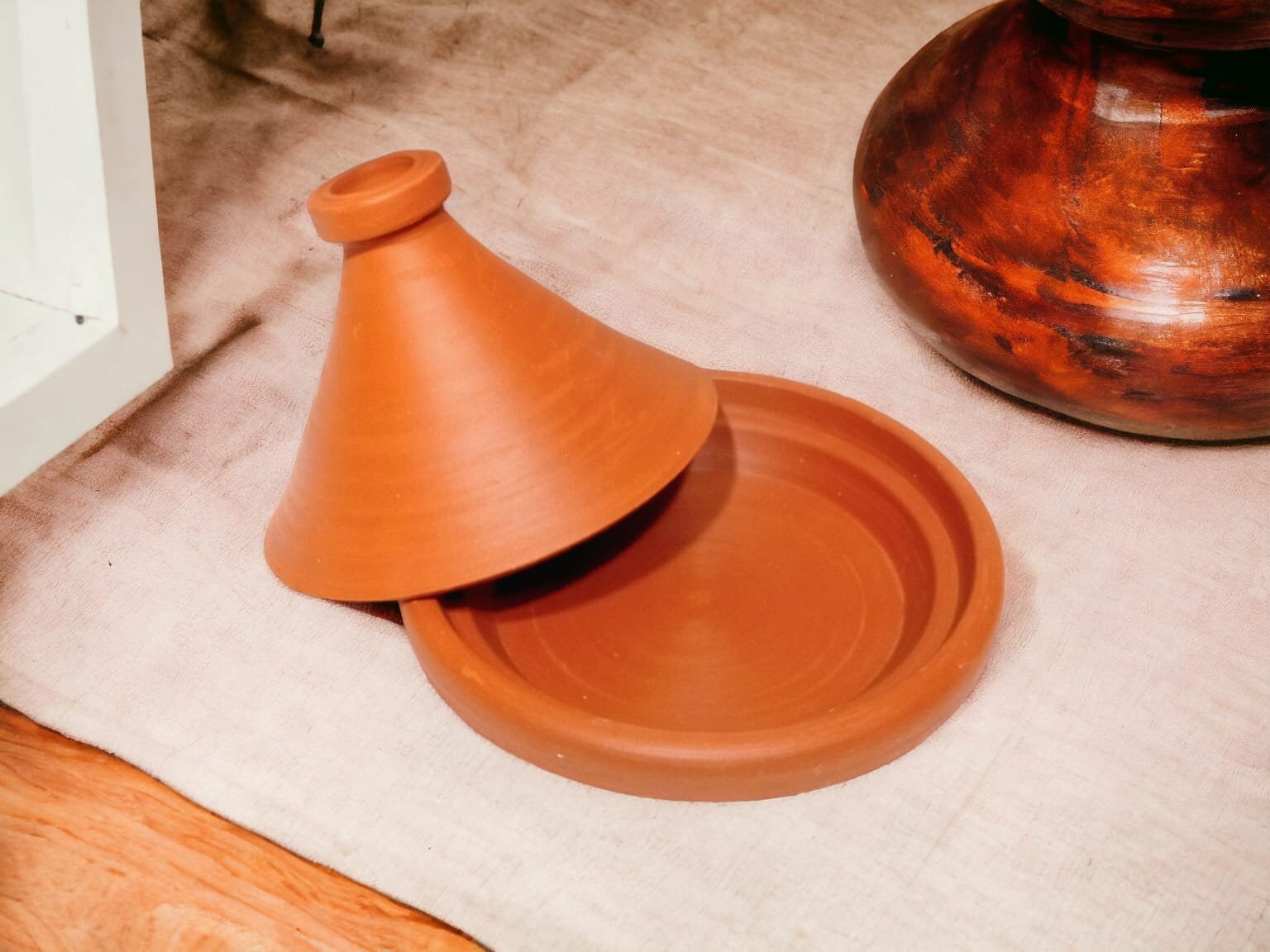 Traditional Moroccan Terracotta Tagine. Moroccan Cuisine. Slow Cooking ...