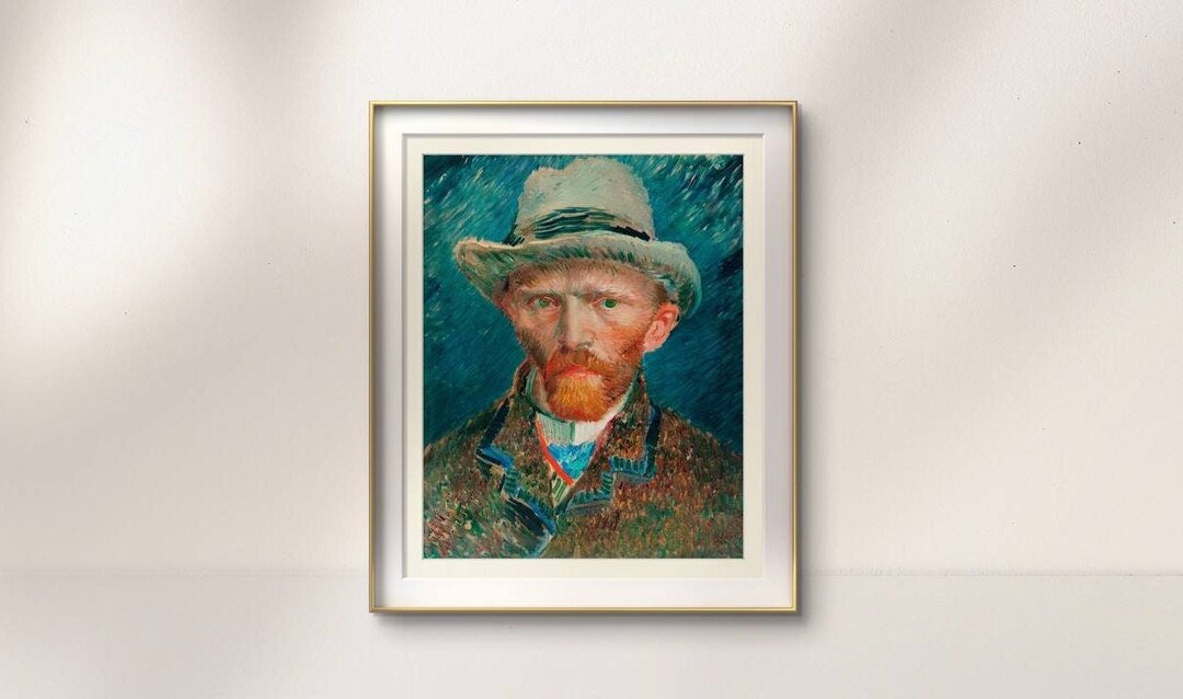 Vincent Van Gogh Self-portrait Poster, Van Gogh Print, Famous Artist ...