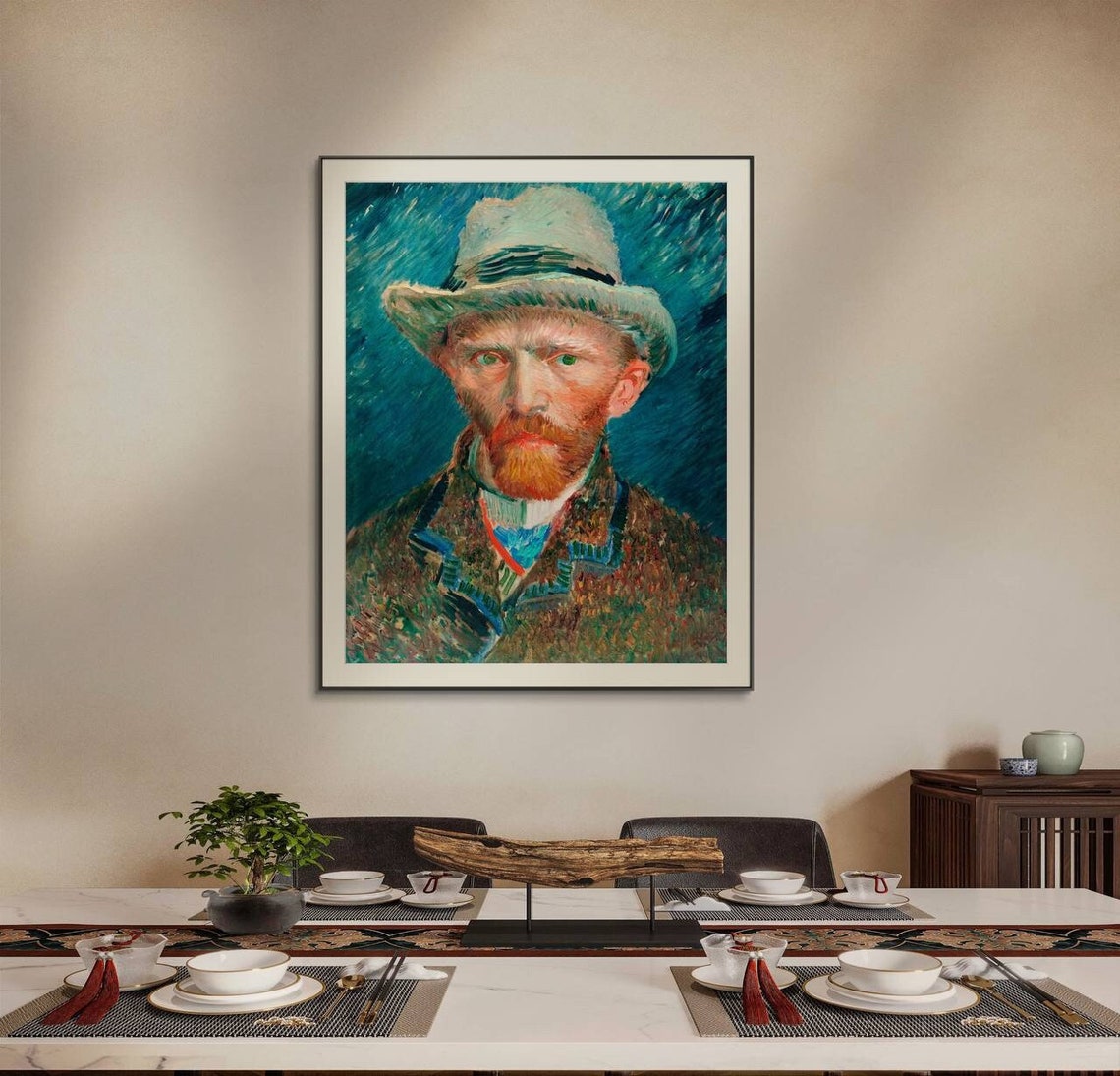 Vincent Van Gogh Self-portrait Poster, Van Gogh Print, Famous Artist ...