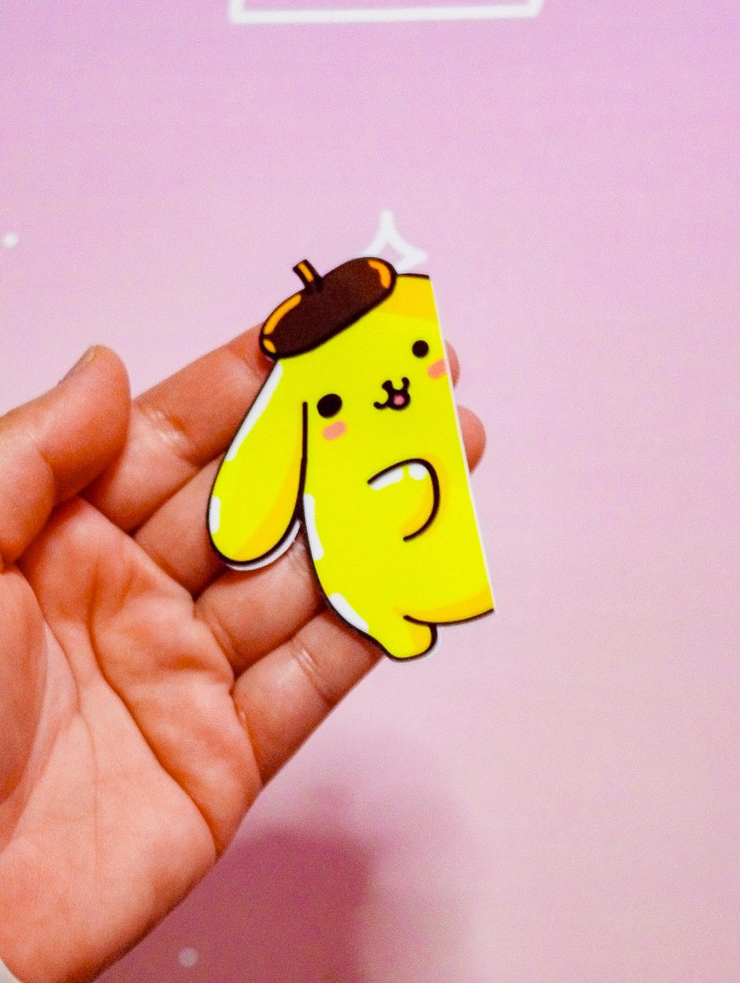 Pompompurin Mini Peeker Kawaii Sticker - Cute and Weather-resistant ...