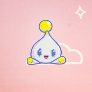 Cute Chao Sonic Adventure Vinyl Sticker Durable, Water and UV Resistant ...