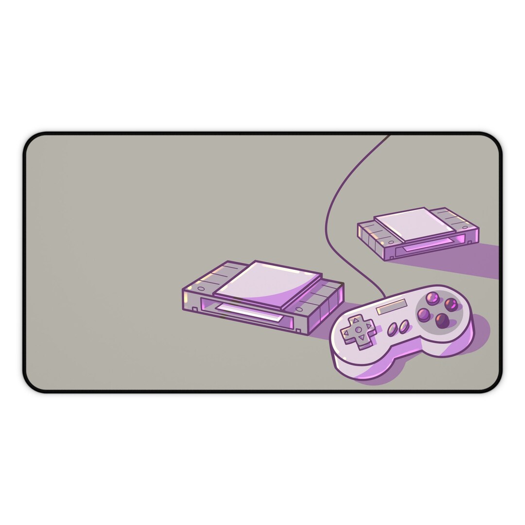 SNES Deskmat | Retro Game Console Mouse Pad | Nostalgic Gaming Decor ...