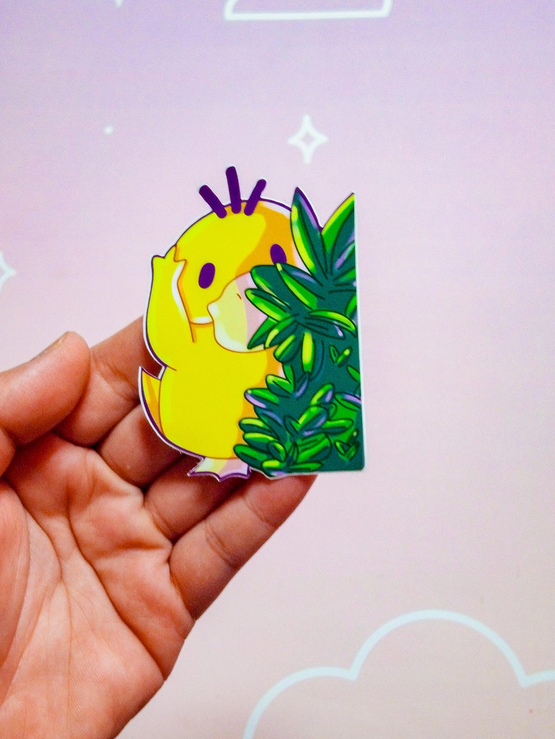 Psyduck Mini Peeker Kawaii Sticker - Cute and Weather-resistant Vinyl ...