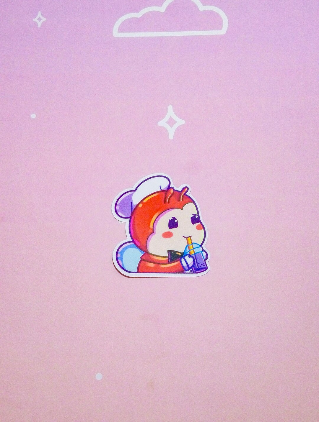 Jollibee Boba Ube Cooler Sticker - Vibrant Vinyl Design, Weather & UV ...