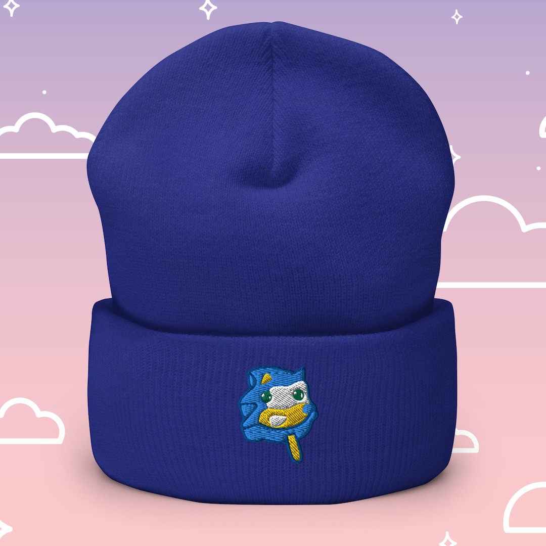 Sanic Ice Cream Beanie: Retro Gaming-inspired Winter Hat - Etsy