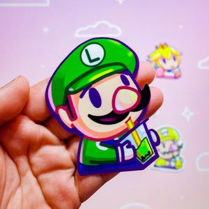 Mario X Boba Vinyl Sticke NEW ART | Luigi Wario Waluigi Peach Toadette ...