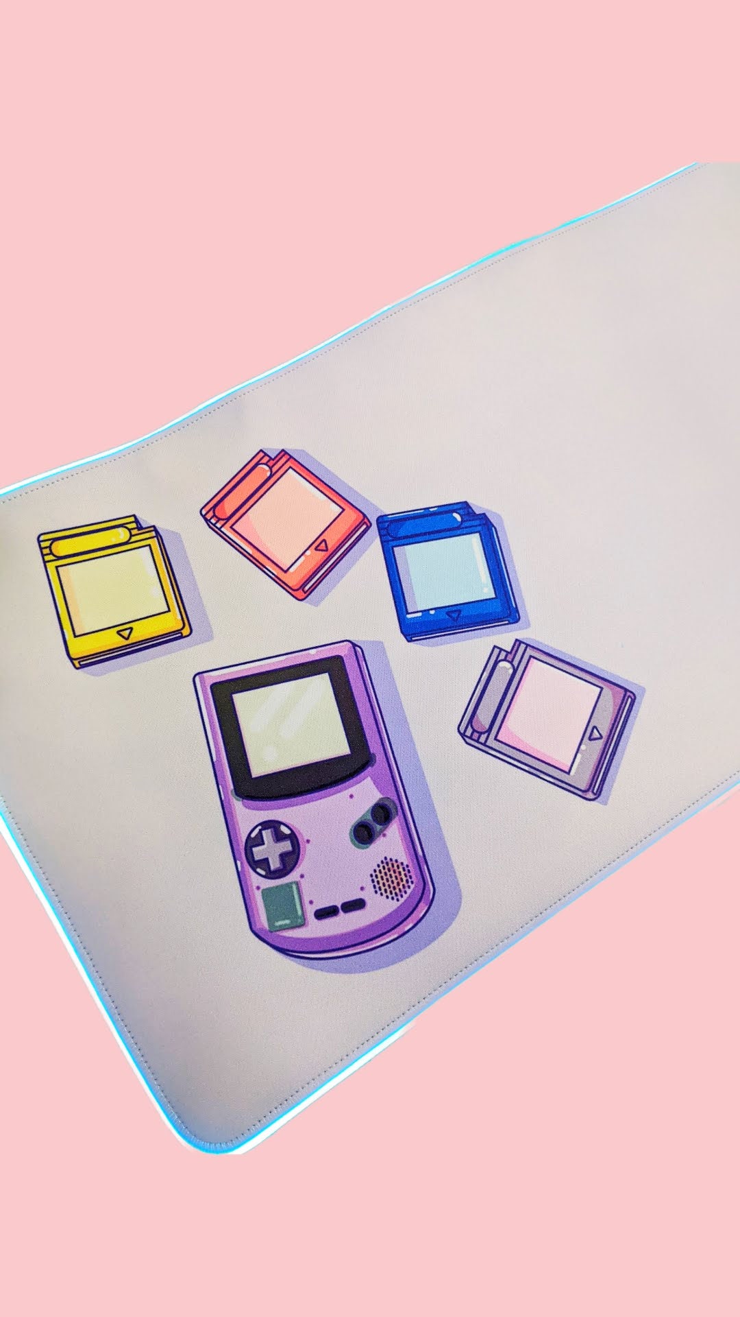 Game Boi LED Deskmat | Light-up Retro Handheld Console Mouse Pad ...