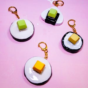 Maki Onigiri Keyboard Fidget Fun Sushi-themed Keycap Cute Maki Keycap ...