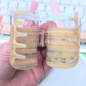 PREORDER Boba Hair Claw Cute Kawaii Hair Accessory for Bubble Tea Lover ...