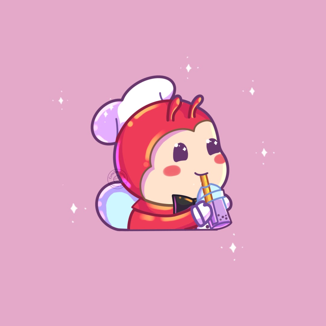 Jollibee Boba Ube Cooler Sticker Vibrant Vinyl Design - Etsy