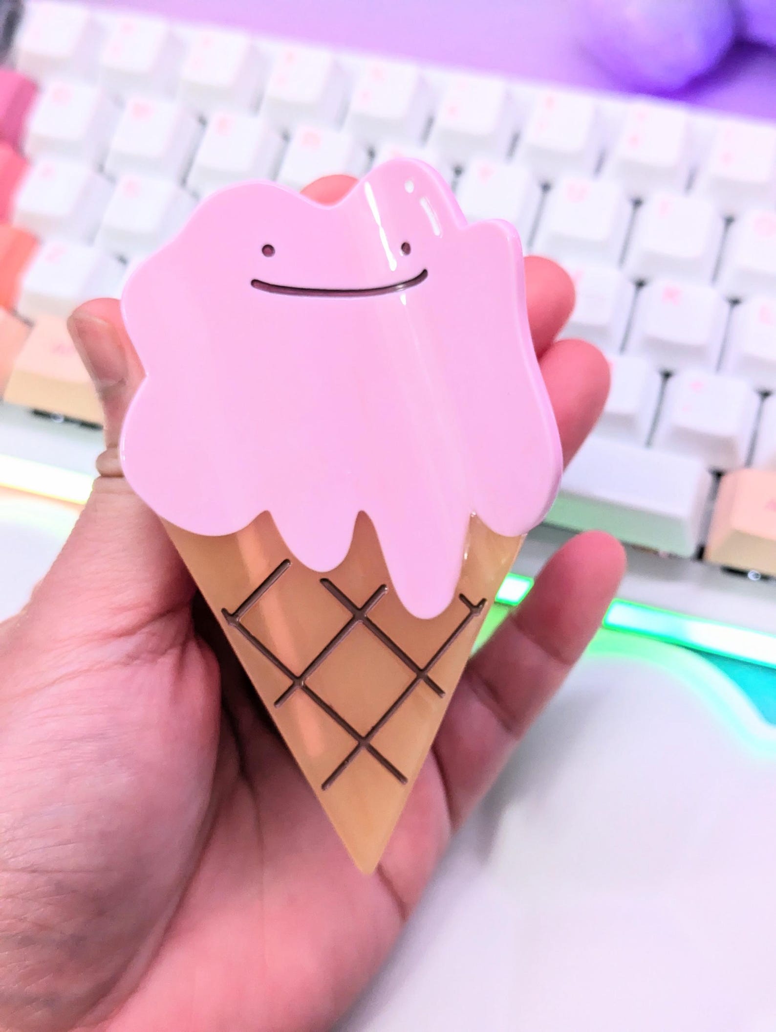 Ditto Ice Cream Hair Claw: Anime Kawaii Pastel Clip - Etsy