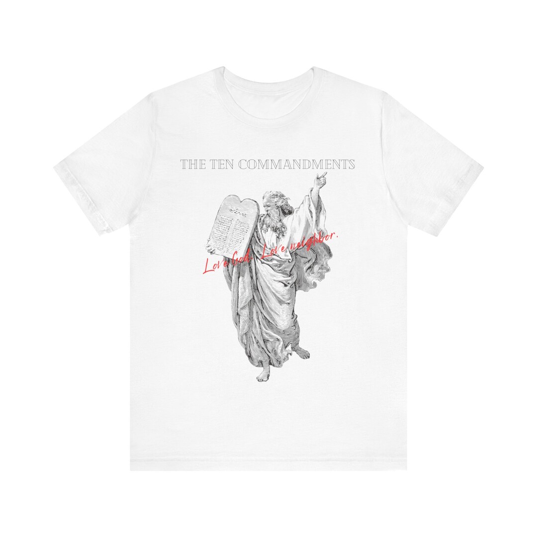 The Ten Commandments T-shirt, Catholic T-shirt, Christian T-shirt ...
