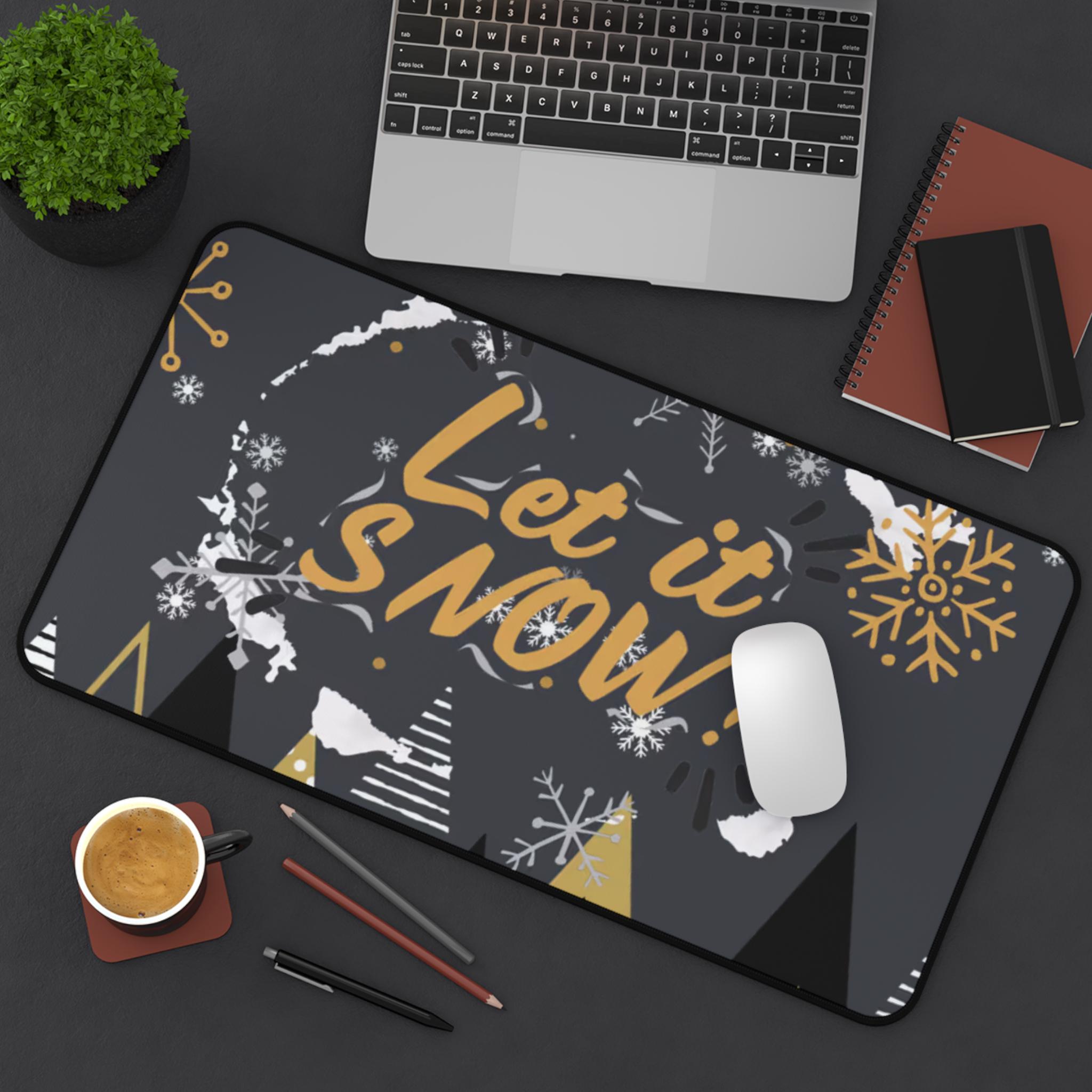 Winter Wonderland Gaming Mouse Pad Artistic Desk Accessories Non-slip ...