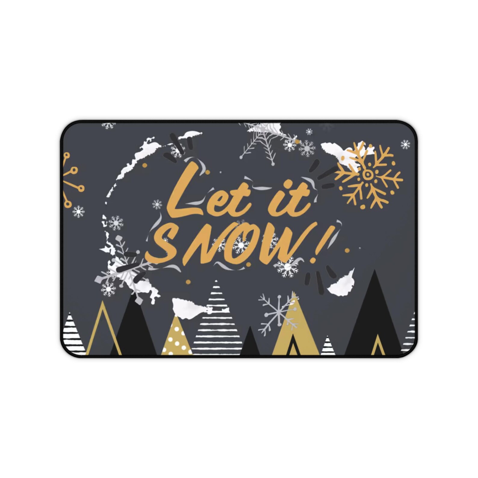 Winter Wonderland Gaming Mouse Pad Artistic Desk Accessories Non-slip ...