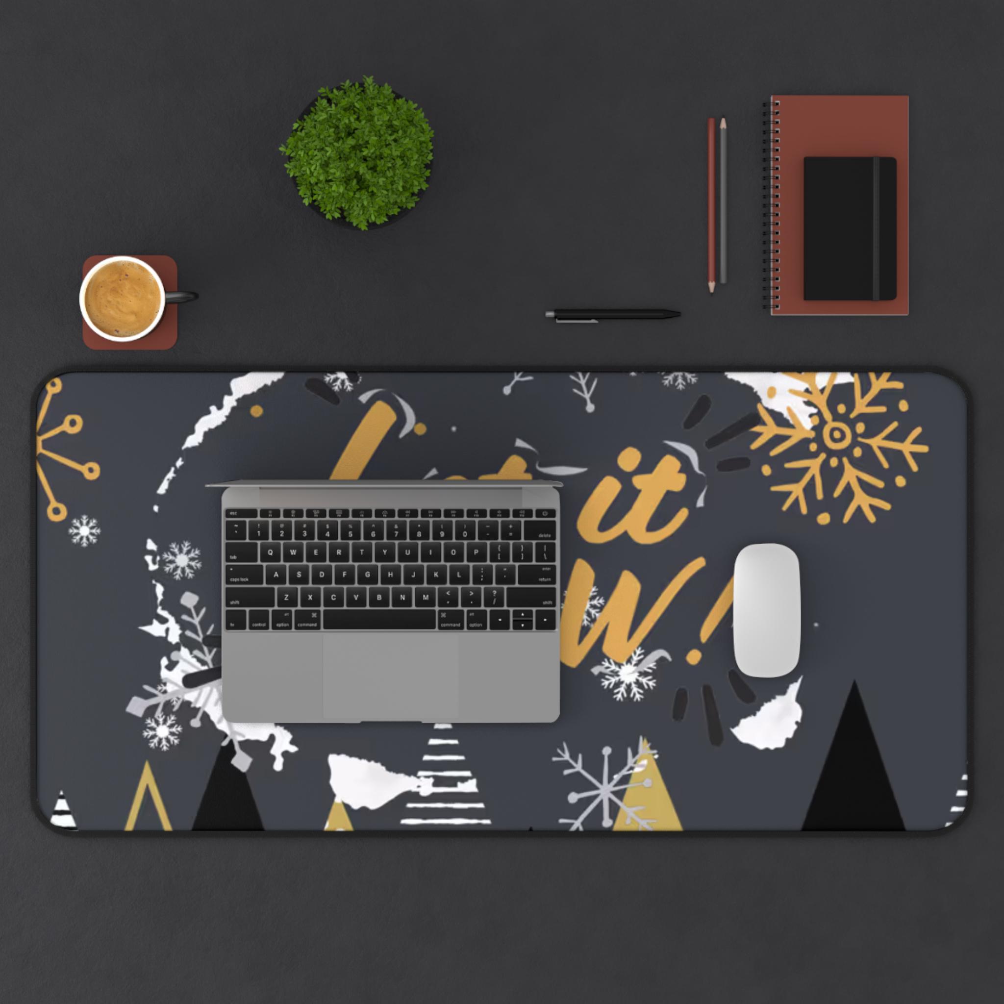 Winter Wonderland Gaming Mouse Pad Artistic Desk Accessories Non-slip ...