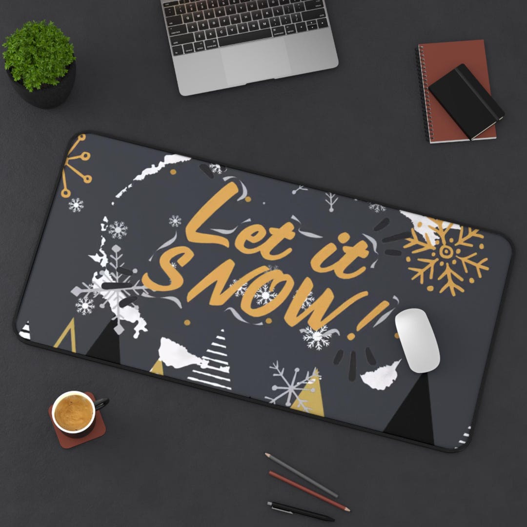 Winter Wonderland Gaming Mouse Pad Artistic Desk Accessories Non-slip ...