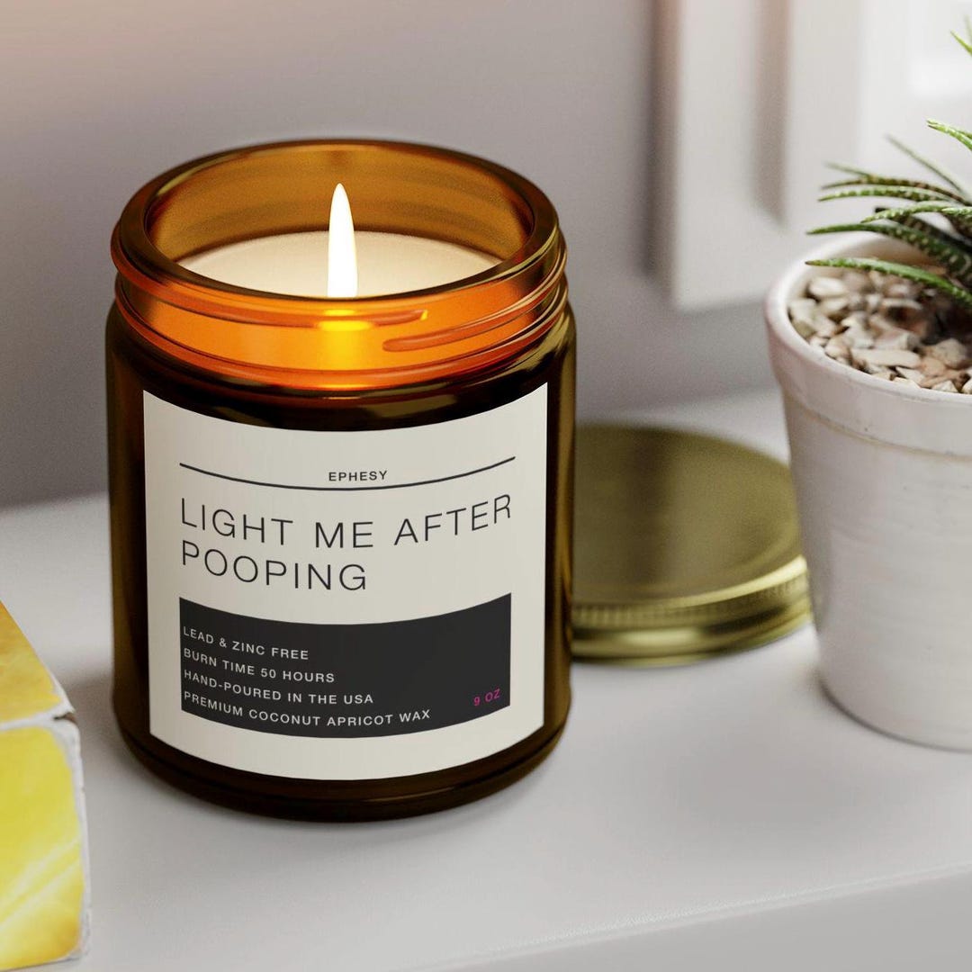 Housewarming Candle Gift | Light Me After Pooping | New Home Decoration ...