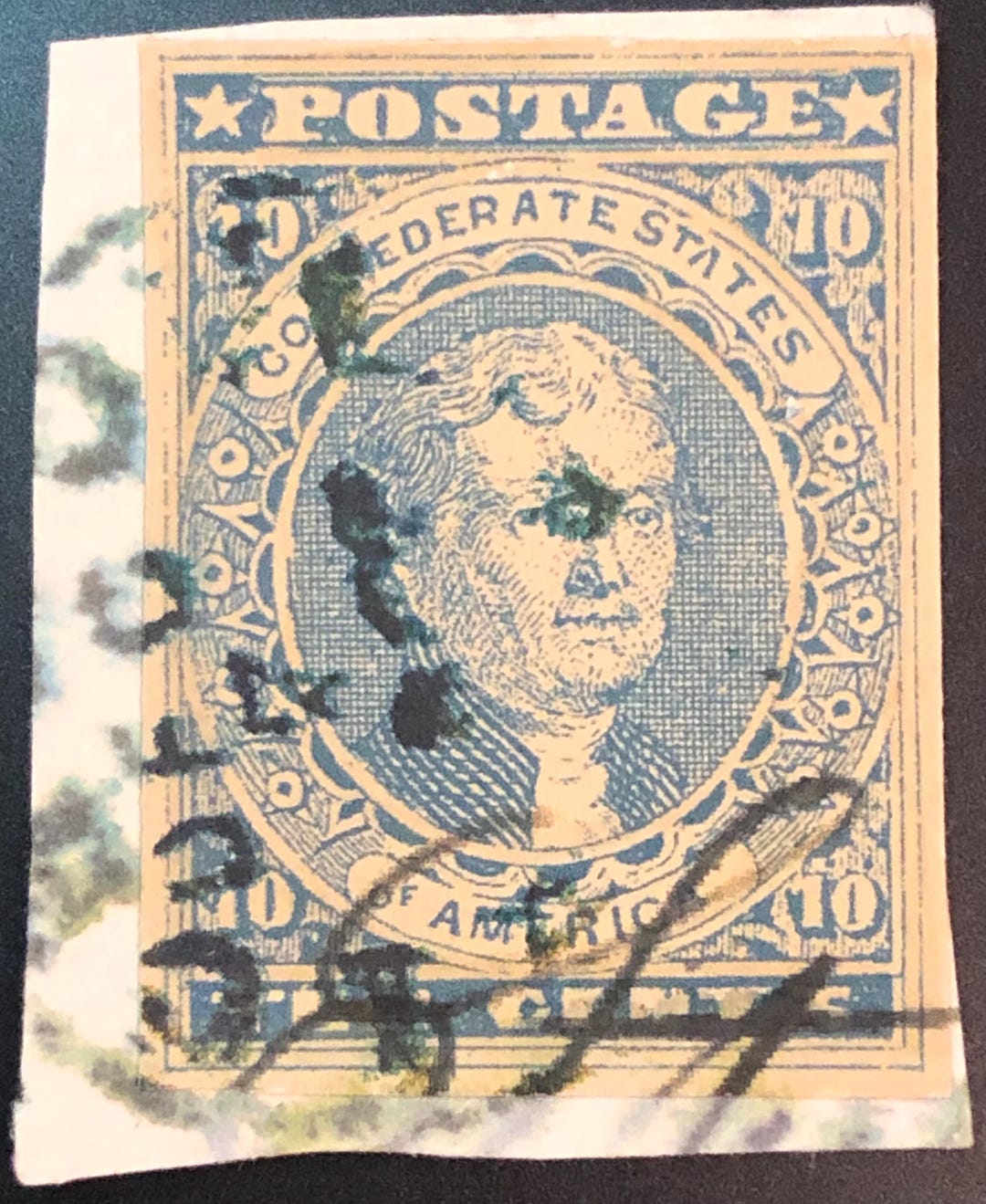 Confederate US Stamps , 1861 Thomas Jefferson, Sc.2a H and L Used ...