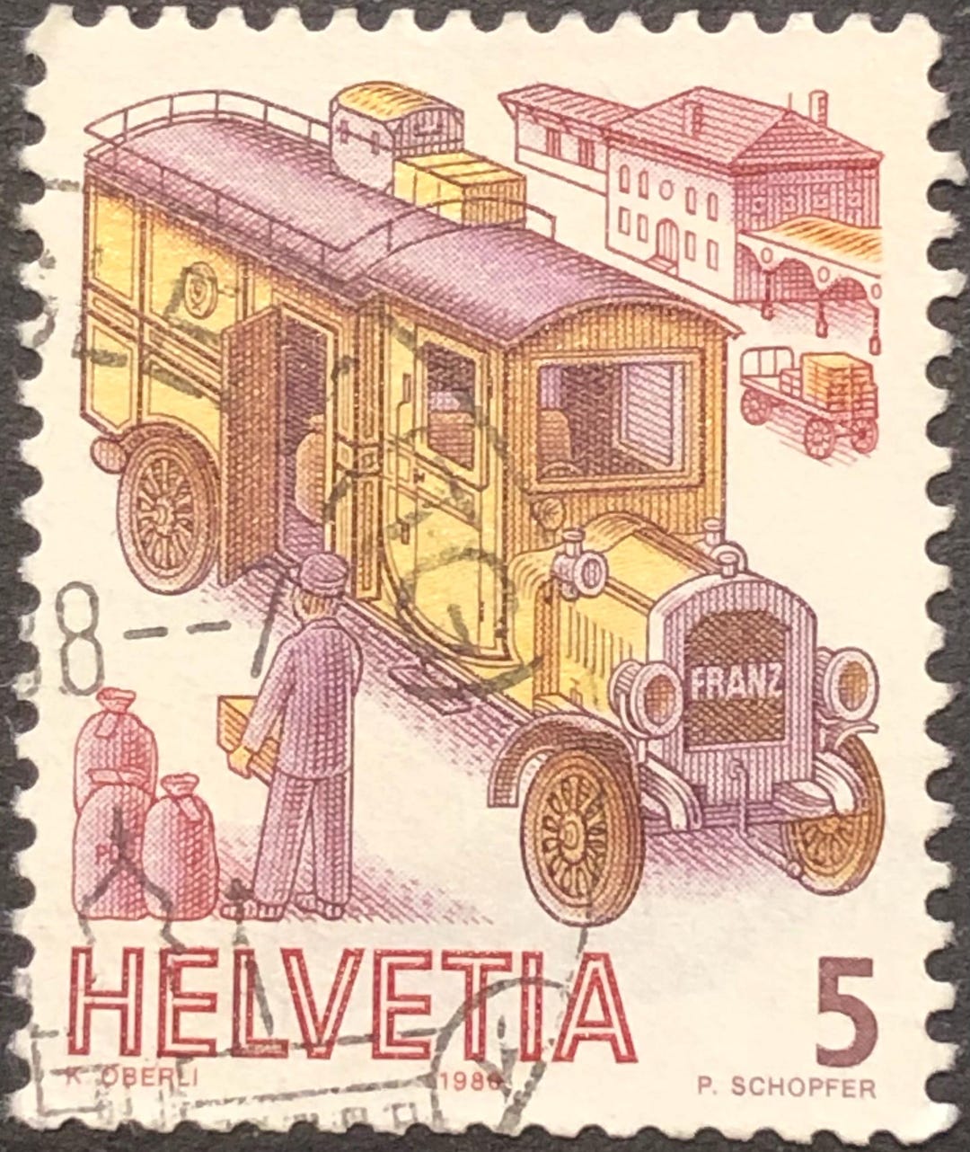 5 Helvetia Stamp, Stamp N2 Acceptable Condition Nice Colour…… - Etsy