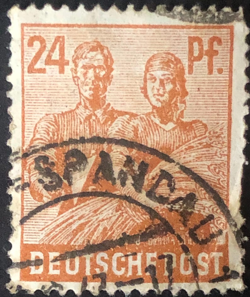 24pf Deutsche Brown , Stamp E1 Acceptable Condition Nice Colour - Etsy
