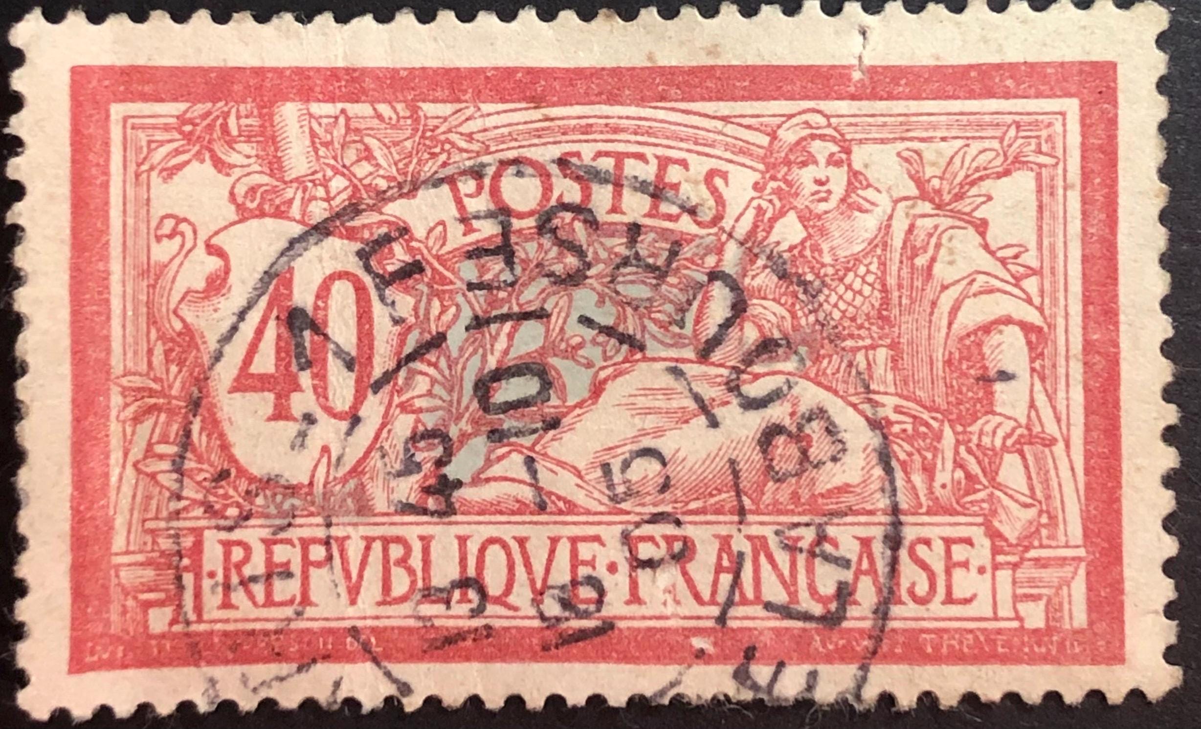 40 Postes Republique Francaise , Stamp N2 Acceptable Condition Nice ...