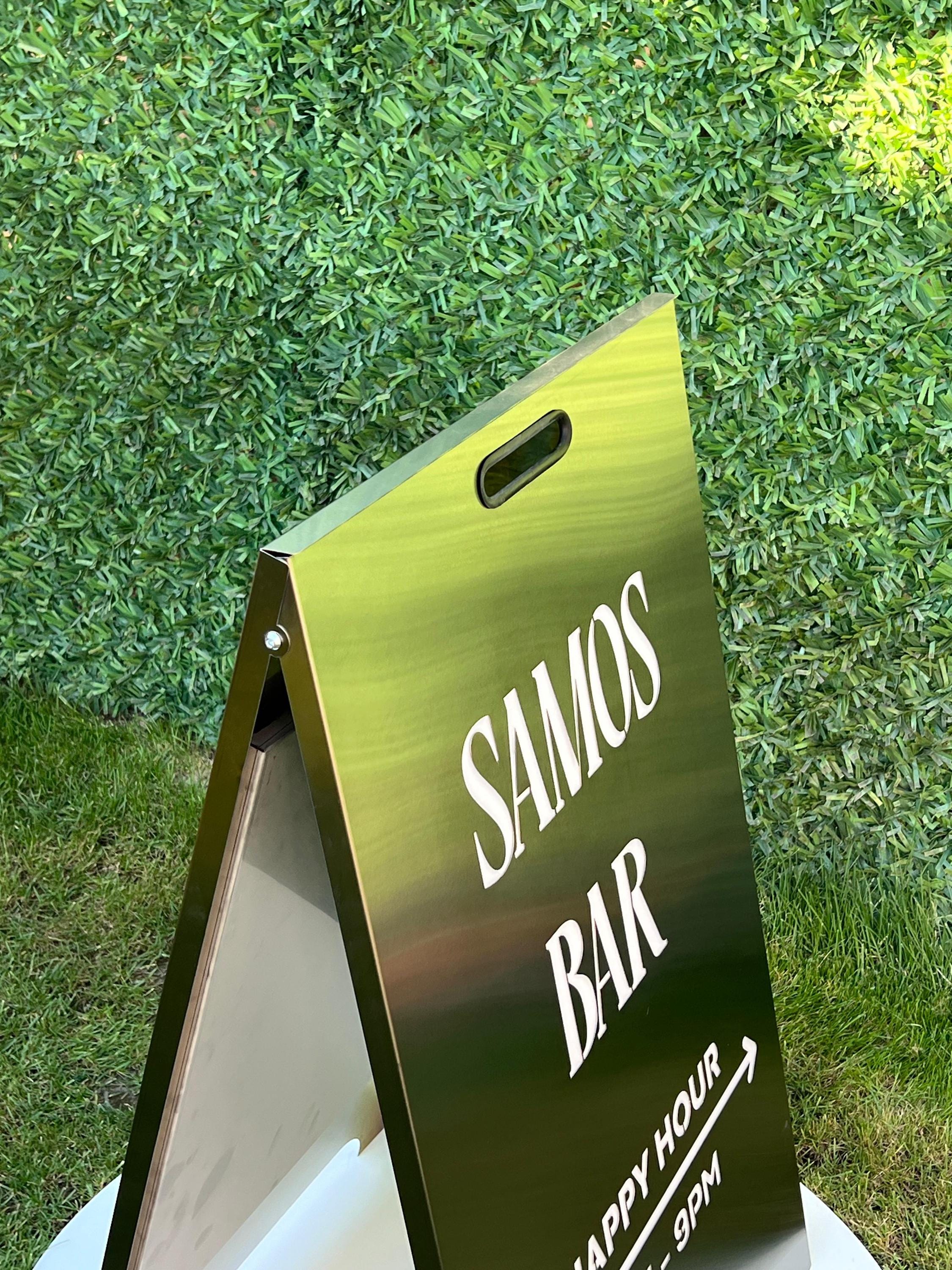 A Frame Sign, Sidewalk Sign, Custom Metal Sign, Pavement Sign, Sign for ...