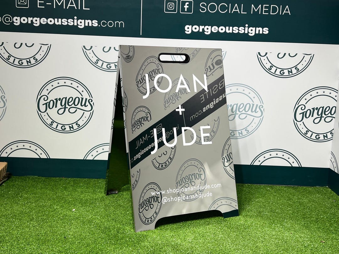 Metal A Frame Sign, Sidewalk Sign, Sandwich Board Sign for Businnesses ...